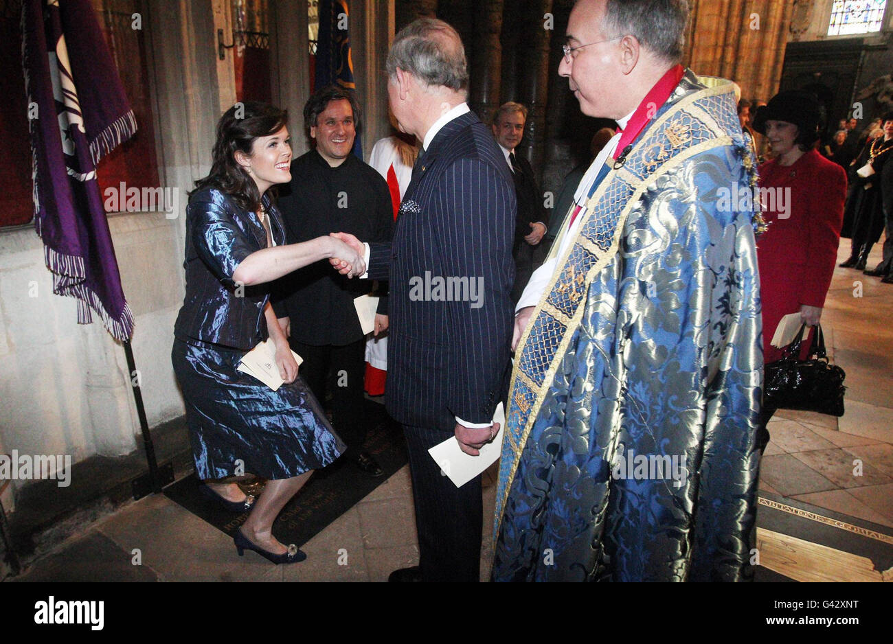 The Prince of Wales meets Soprano Valda Wilson as he attends the ...