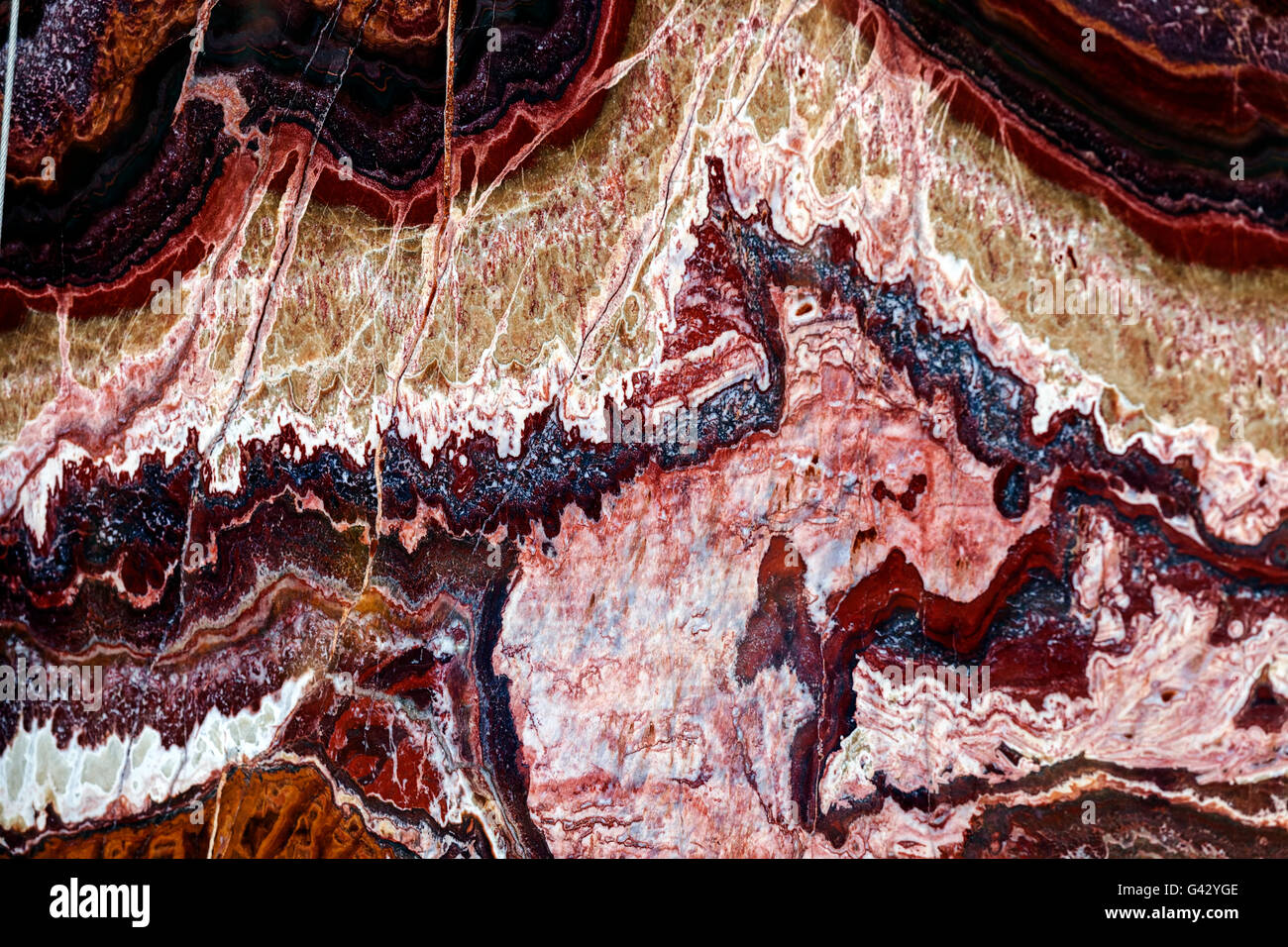 Closeup view on sample of marble for interior Stock Photo - Alamy