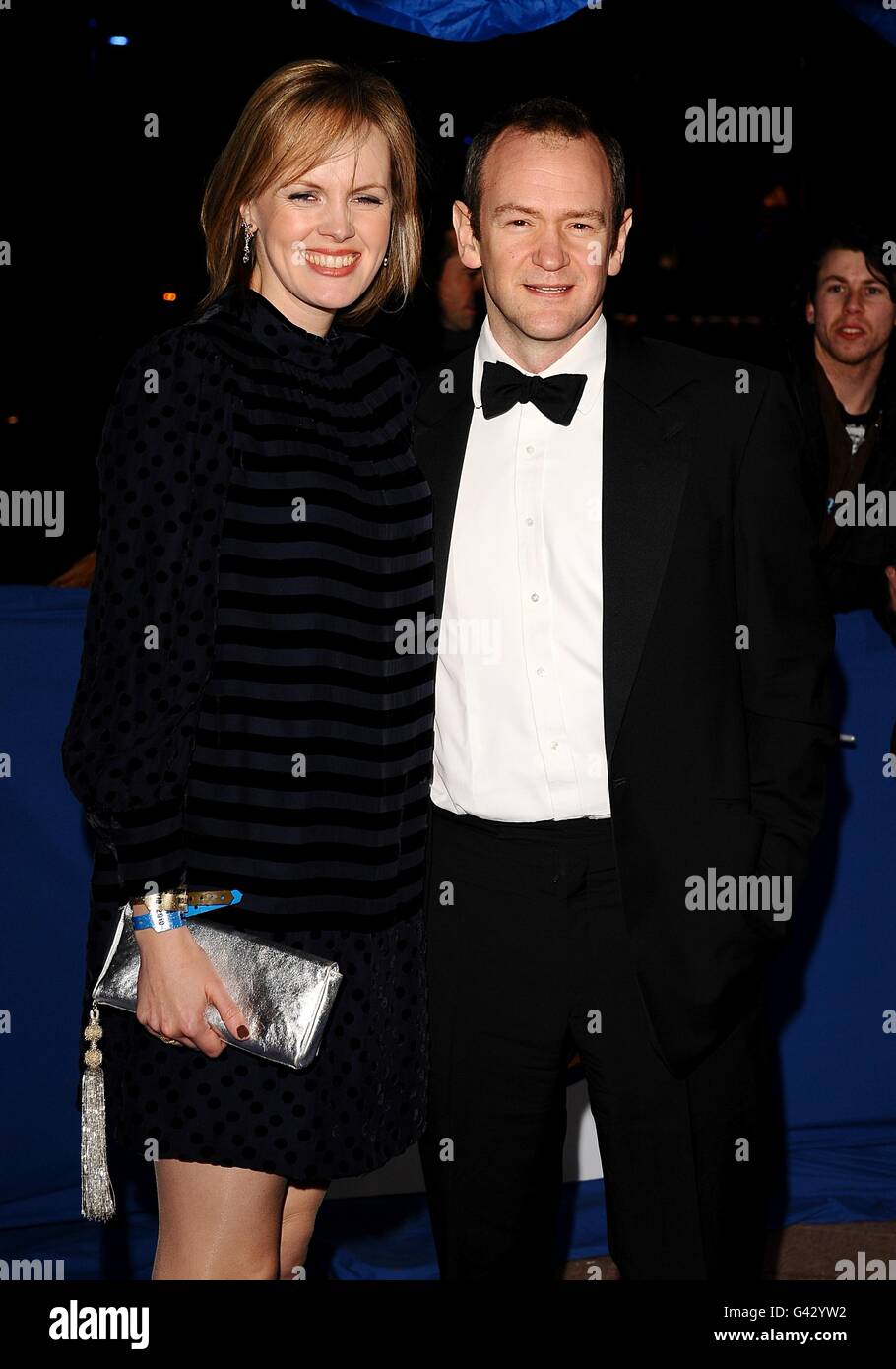 Alexander Armstrong and guest and arriving for the 2010 British Comedy ...