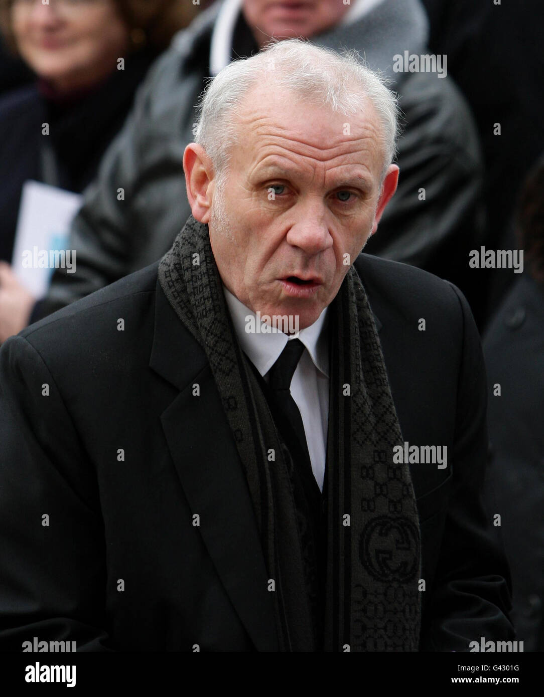 Peter Reid arrives for the funeral of former Bolton Wanderers and ...
