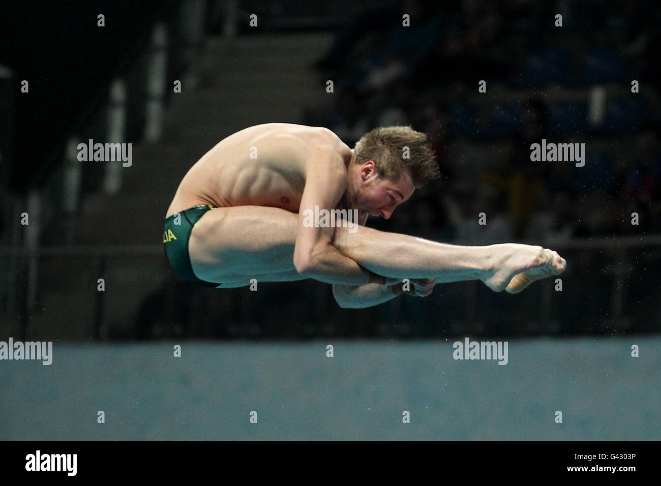Australia's Matthew Mitcham in action in the 10m Platform Diving on day ...