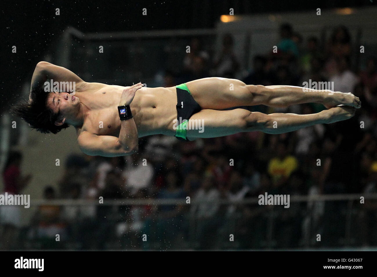Malaysia's Bryan Lomas in action in the 10m Platform Diving on day ten ...