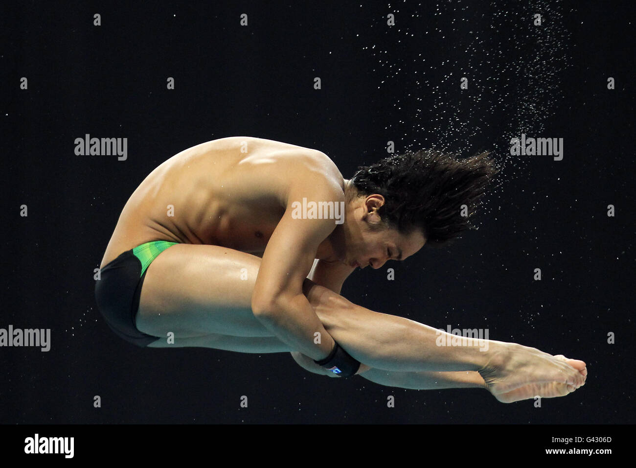 Malaysia's Bryan Lomas in action in the 10m Platform Diving on day ten ...