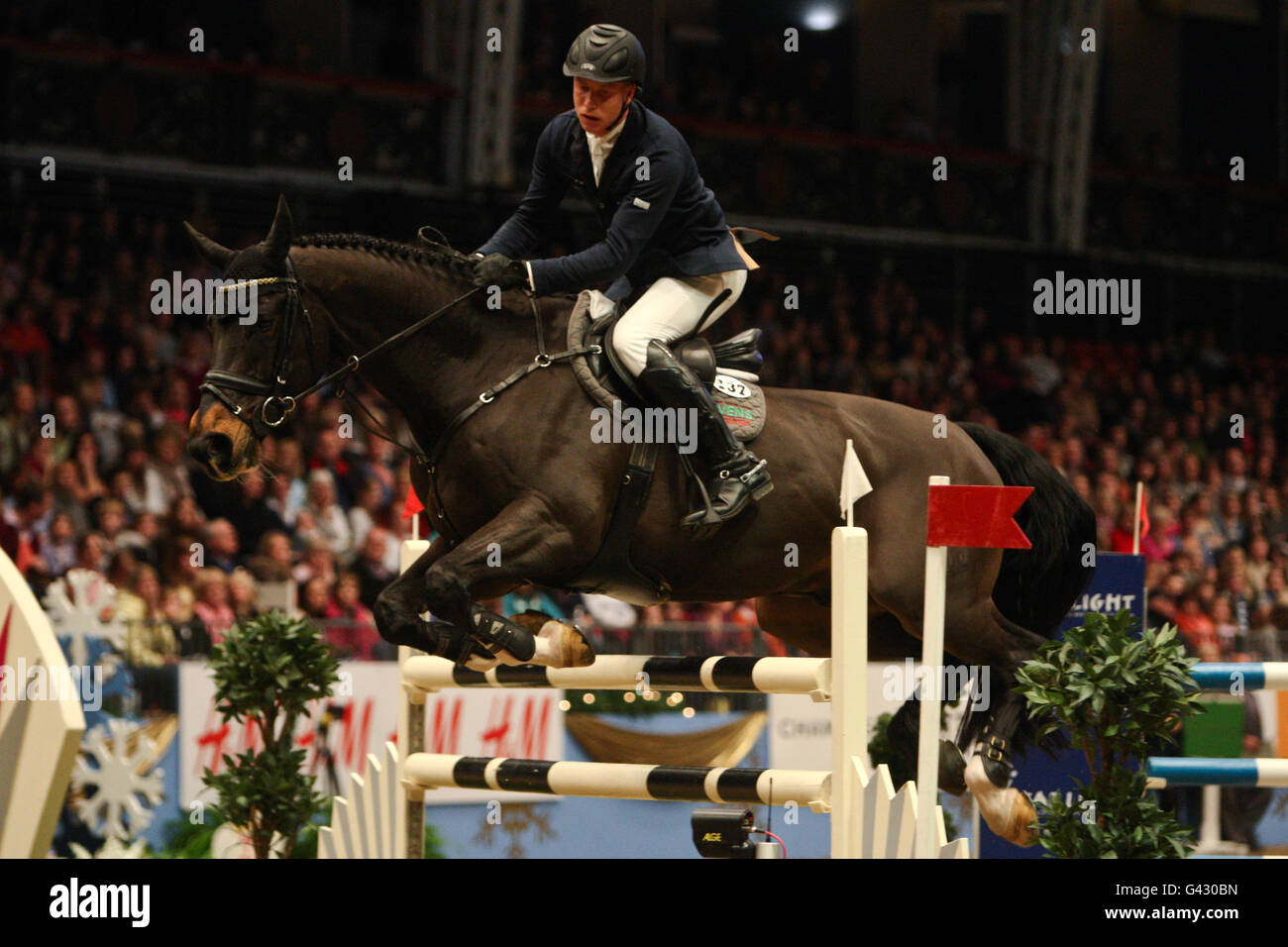 Germany's Mario Stevens riding D'Avignon during the London ...