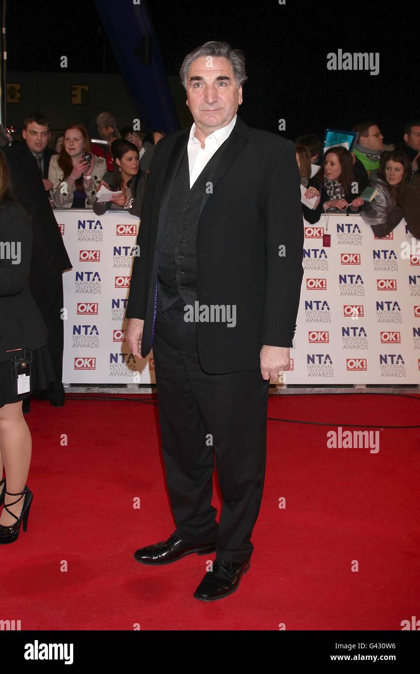 Jim Carter arriving for the 2011 National Television Awards at the O2 ...