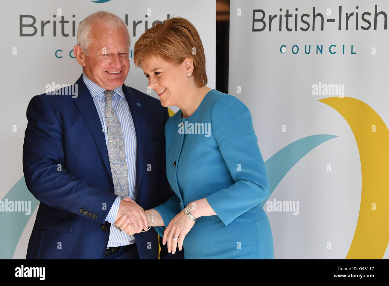 Allan Bell, Chief Minister Isle of Man government, meets First Minister ...