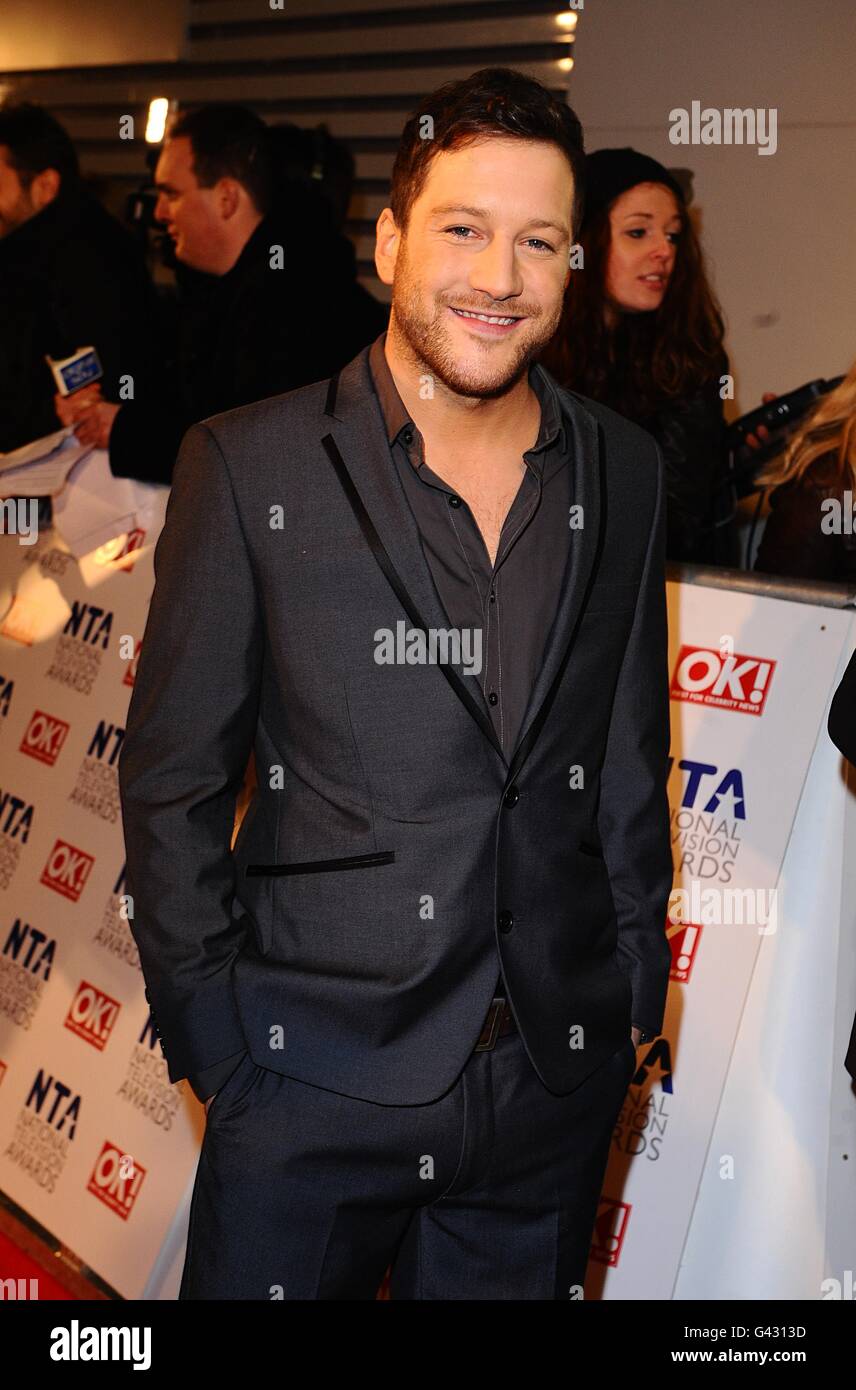 Matt Cardle arriving for the 2011 National Television Awards at the O2 ...