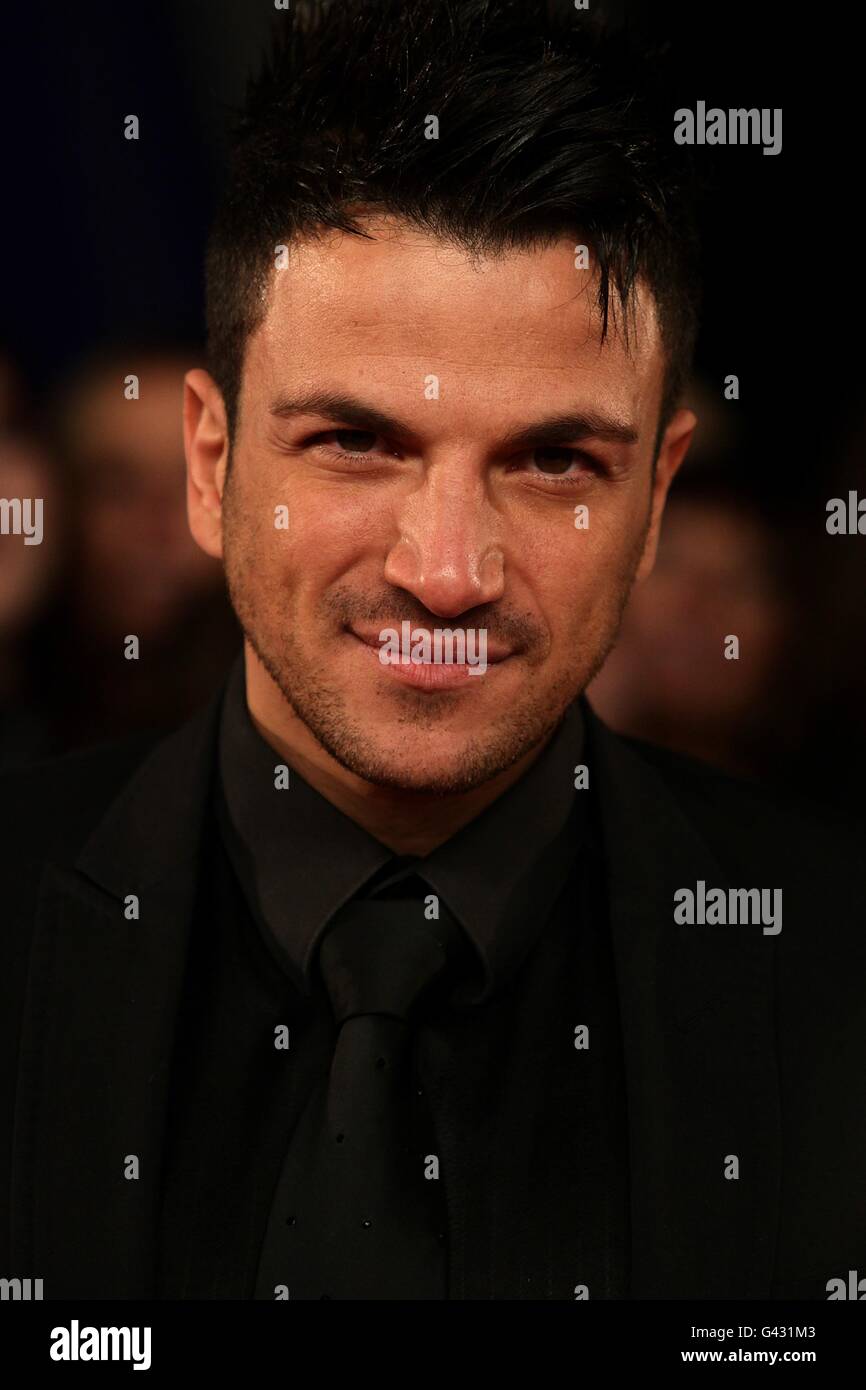 Peter Andre arriving for the 2011 National Television Awards at the O2 ...