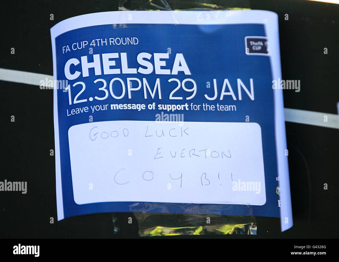 A message of support on the Good Luck Message board at Park End Stock ...