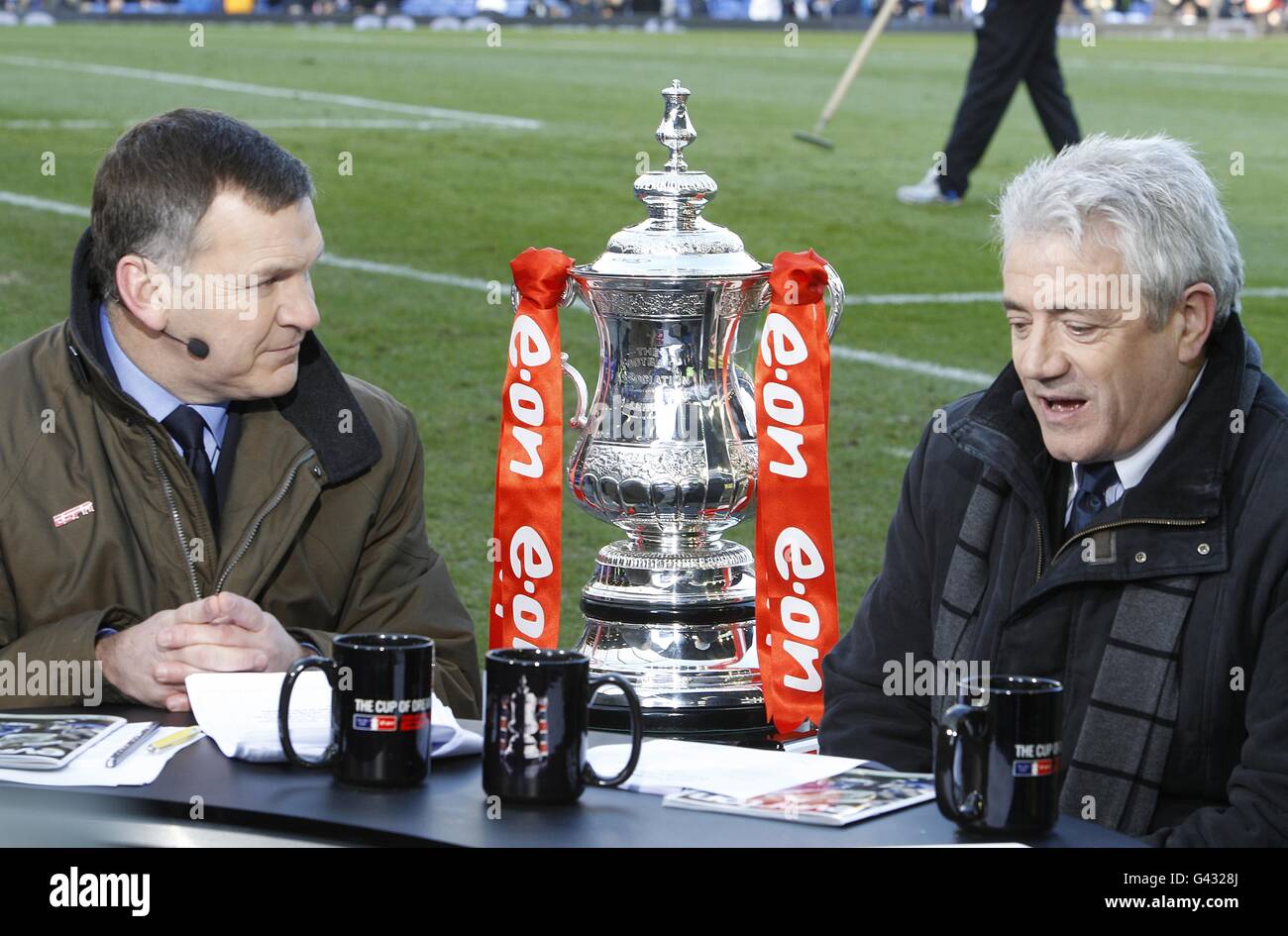 ESPN Presenter Ray Stubbs (left) and Analyst Kevin Keegan (right) with ...