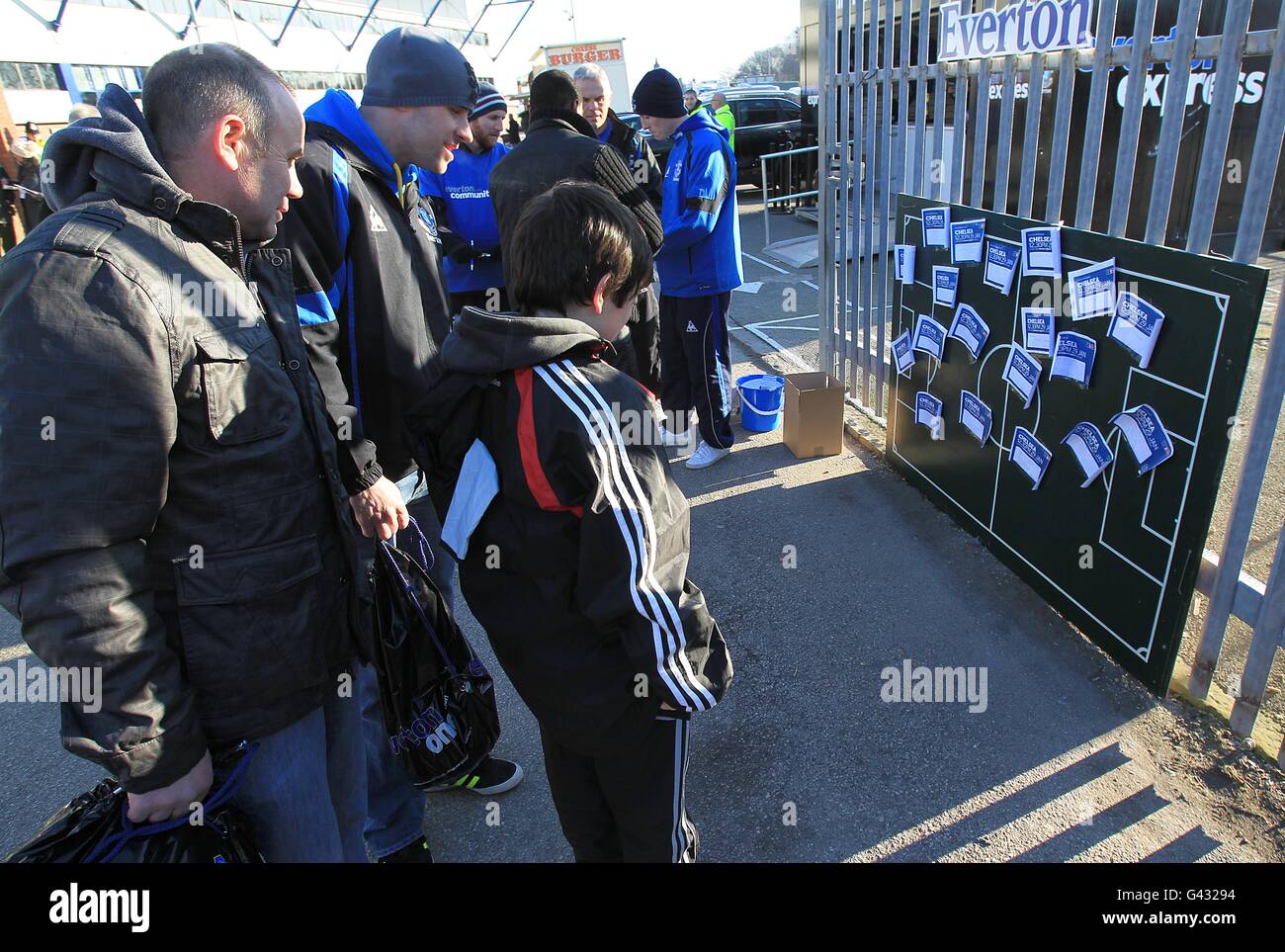 Fan's read messages of support that are displayed on the Good Luck ...