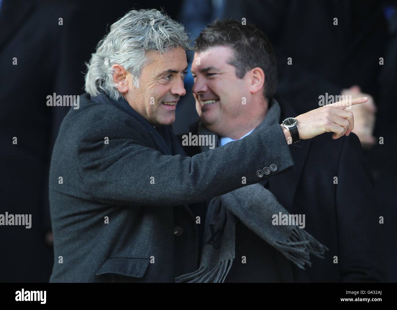 England Assistant Manager Franco Baldini (left) and Chelsea Chief ...
