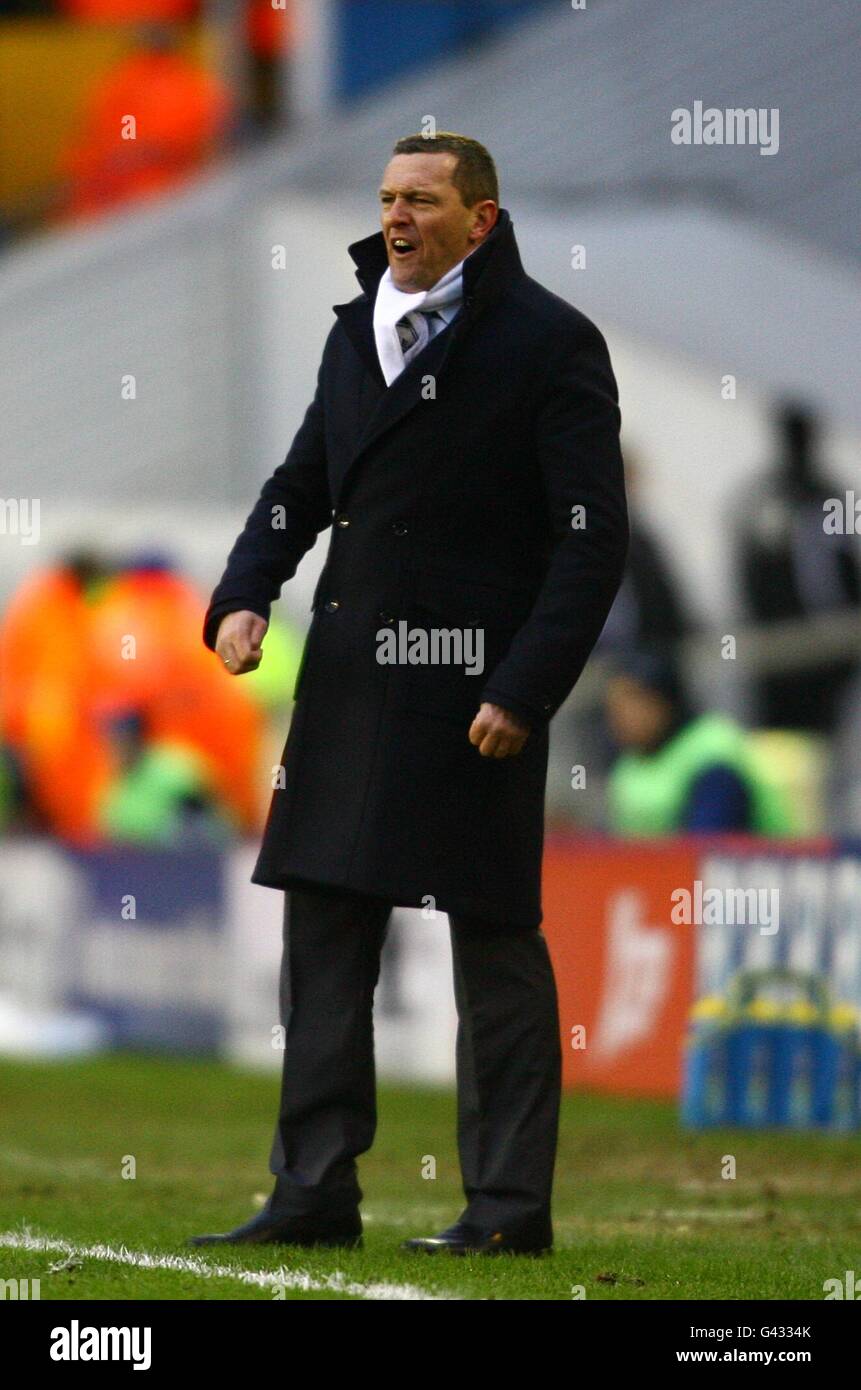 Coventry city manager adrian boothroyd on the touchline hi-res stock ...