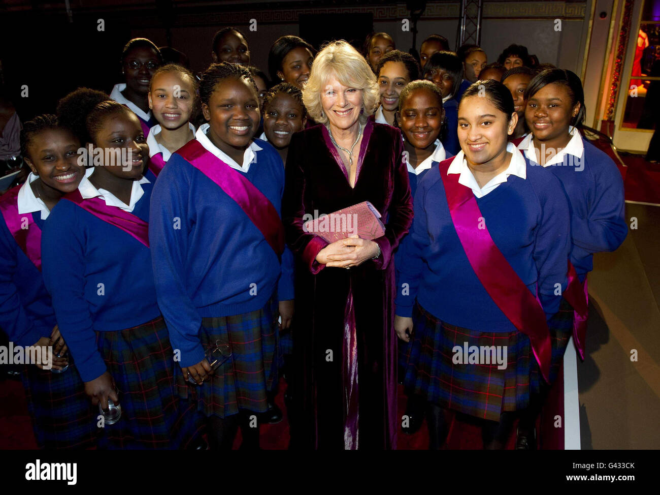 The Duchess of Cornwall with the Maria Fidelis Convent school Gospel ...