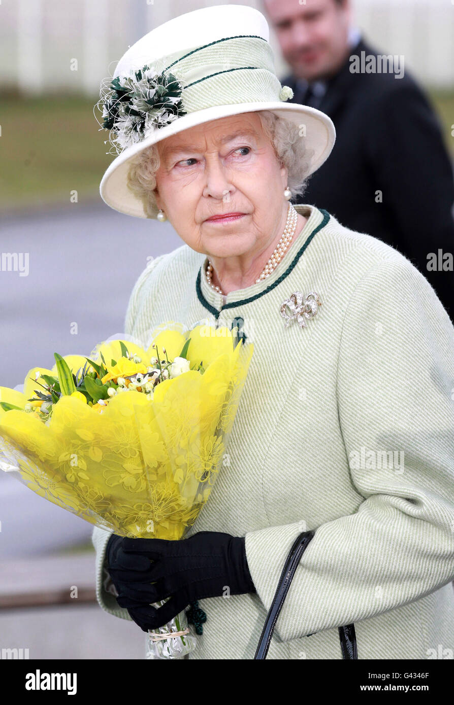 Britain's Queen Elizabeth II visits Palm Paper in King's Lynn, Norfolk ...