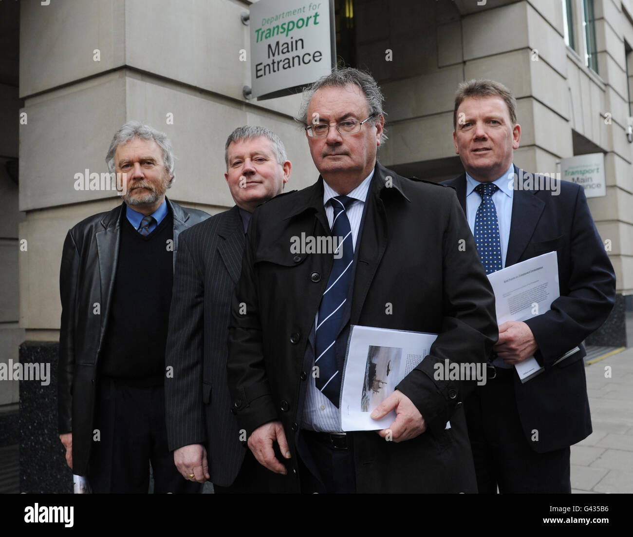 (From left to right) Leader of the Highlands Council Michael Foxley ...