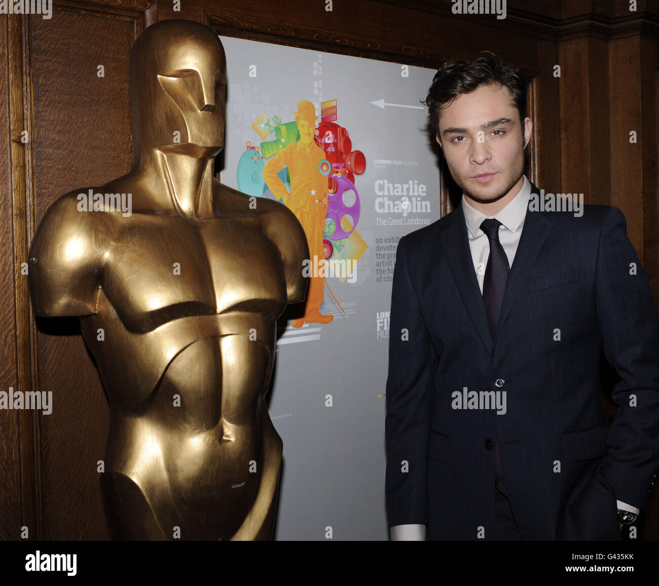 Ed Westwick during a reception at the London Evening Standard British ...