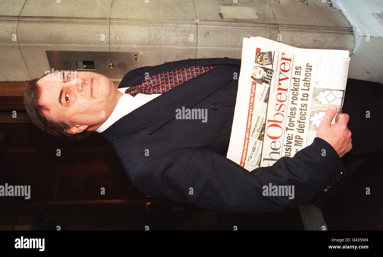 John Prescott, the deputy leader of the Labour Party, leaving the ...