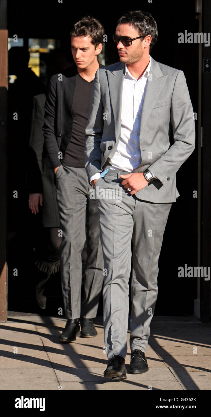 Jack Tweed, followed by his brother Lewis Tweed, leave Redbridge ...