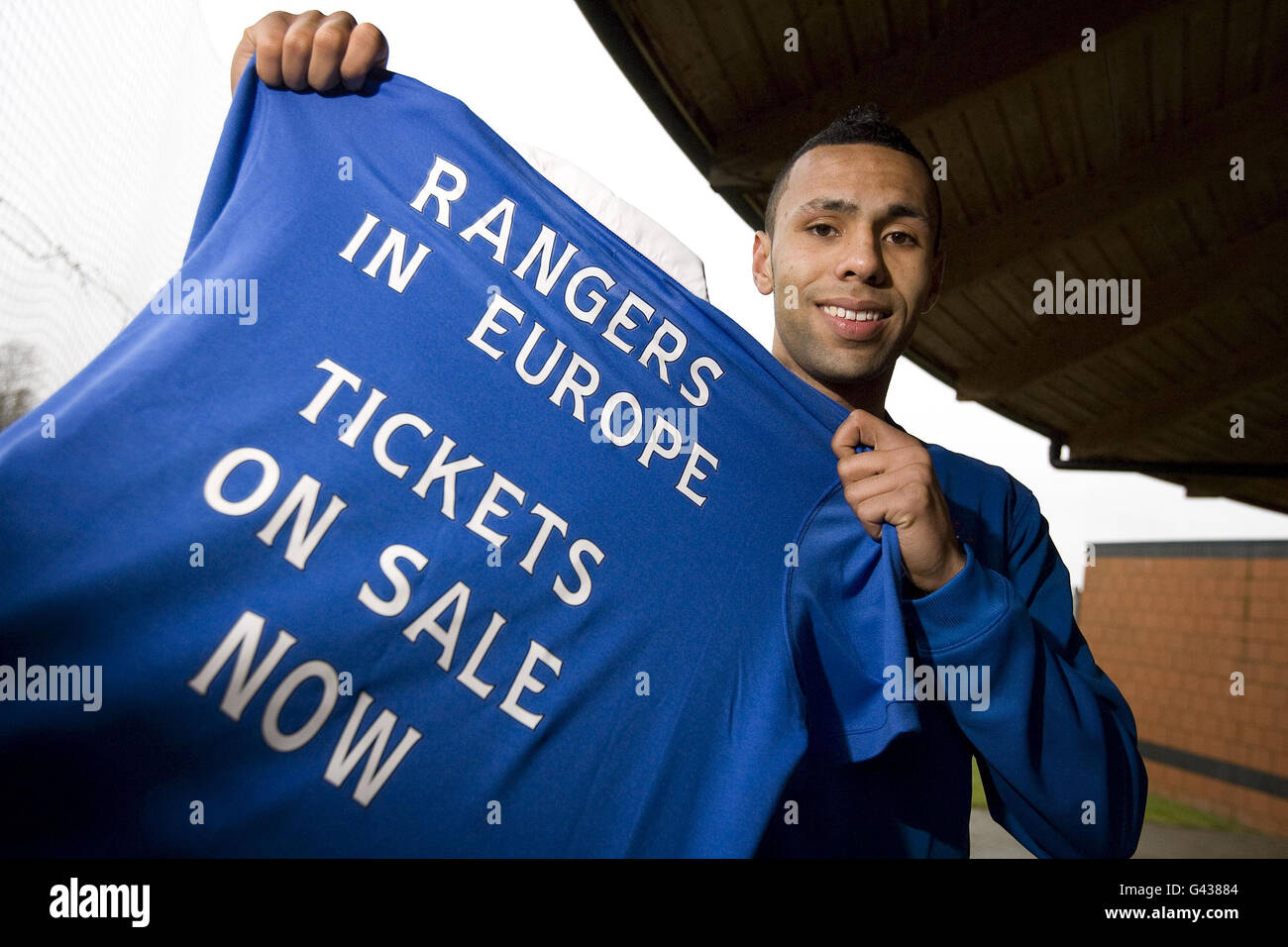 Soccer - Rangers Photocall - Murray Park Stock Photo - Alamy