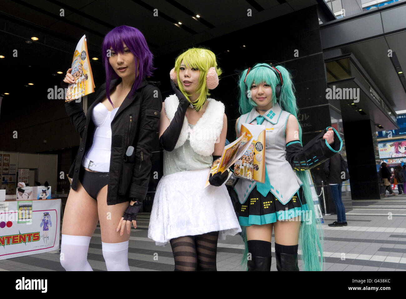 Girls in cosplay costume in Tokyo, Japan Credit © Fabio Mazzarella ...
