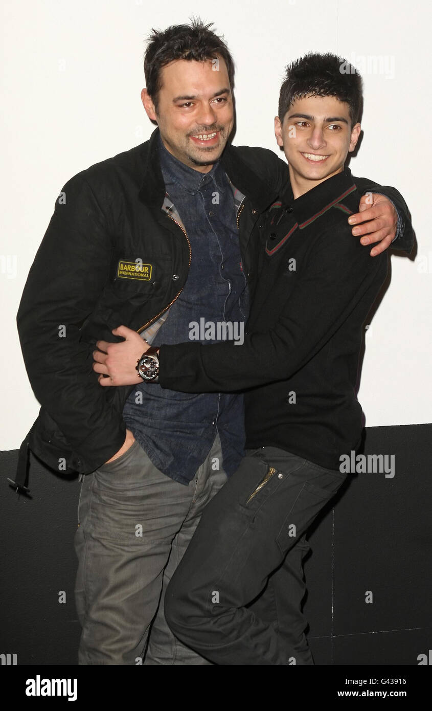 Emil Marwa (left) and Aqib Khan at the premiere of West is West, at the ...