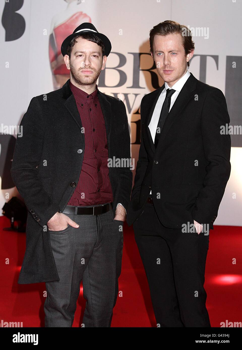 Saul Milton and Will Kennard of Chase and Status arriving for the 2011 ...