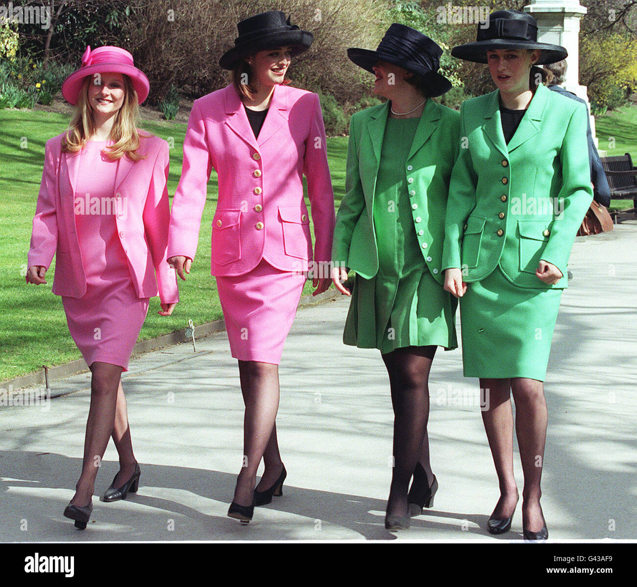 Four of the twenty 1996 season's Debutantes chosen to model for the ...