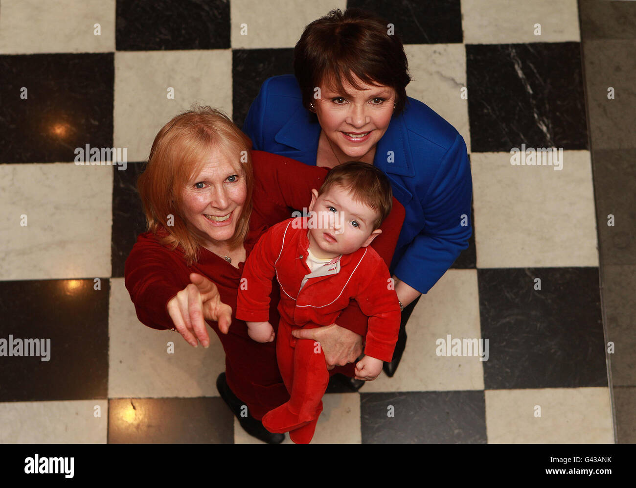 Kathy Sinnott (left) and Dana Rosemary Scallon holding Eirinn Doyle (10 ...