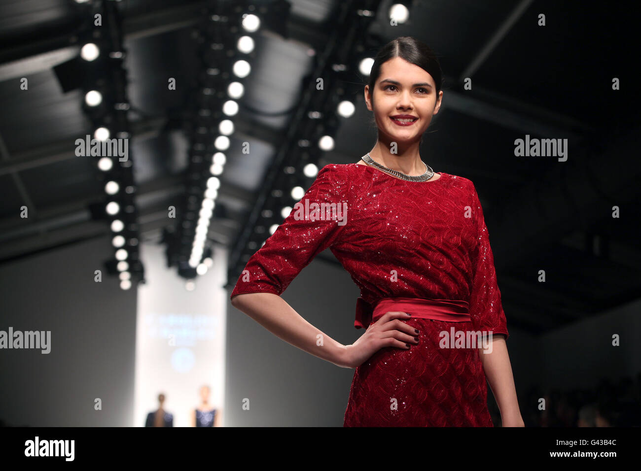 Caroline Charles Catwalk - London Fashion Week Stock Photo - Alamy