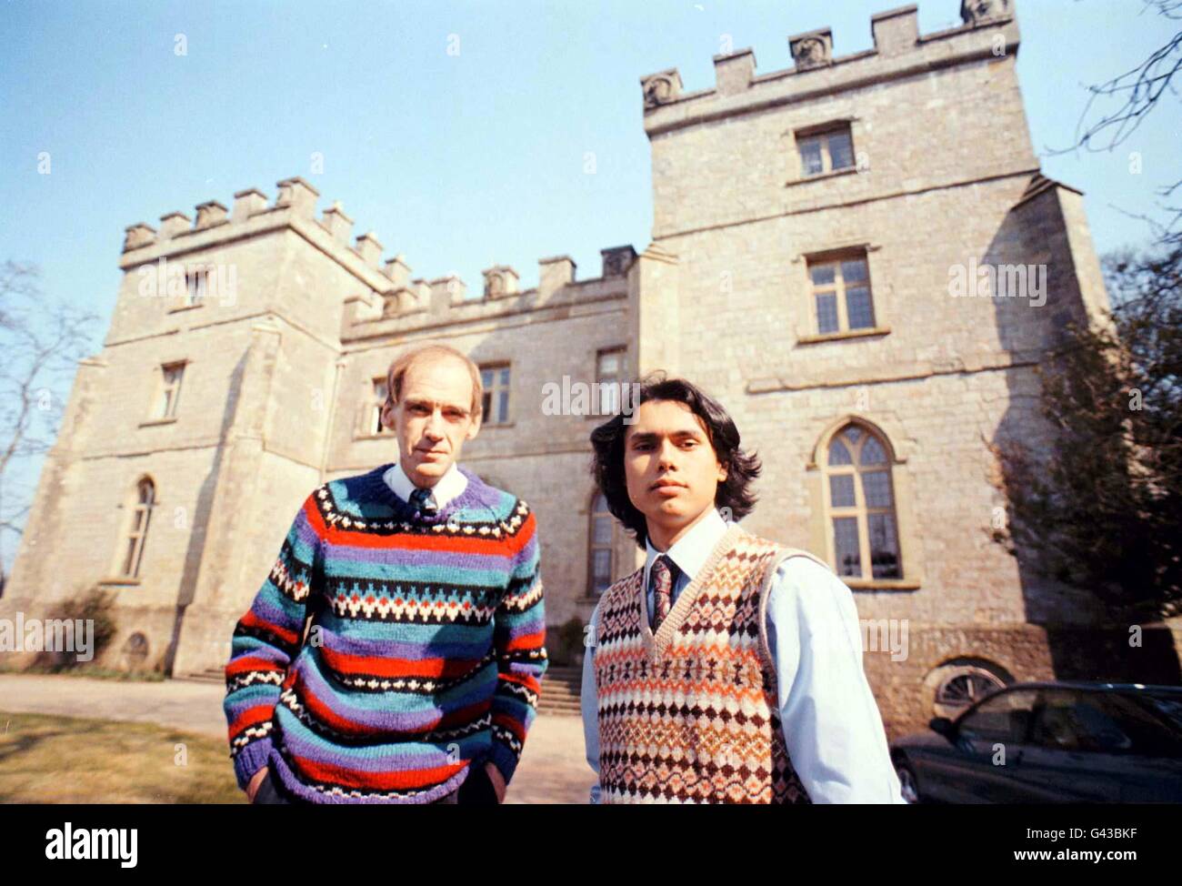 Richard Morley (left) with Jayaram Khadka on their return to Clearwell ...