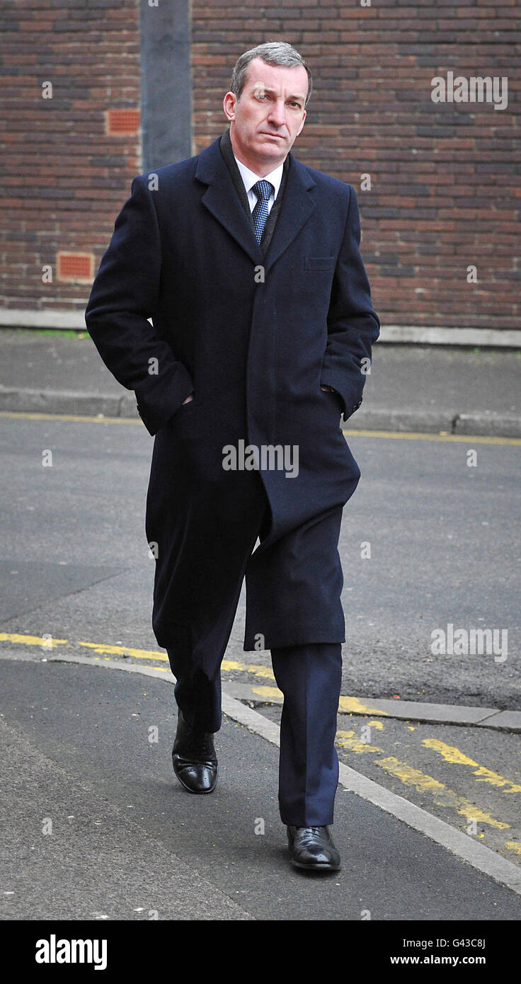 Chief Superintendent Jim Trotman arrives at Swindon Crown Court, where ...