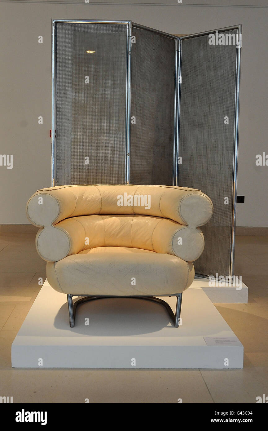 The only known surviving example of Eileen Gray's 'Bibendum' Club armchair, circa 1926-1929 ...