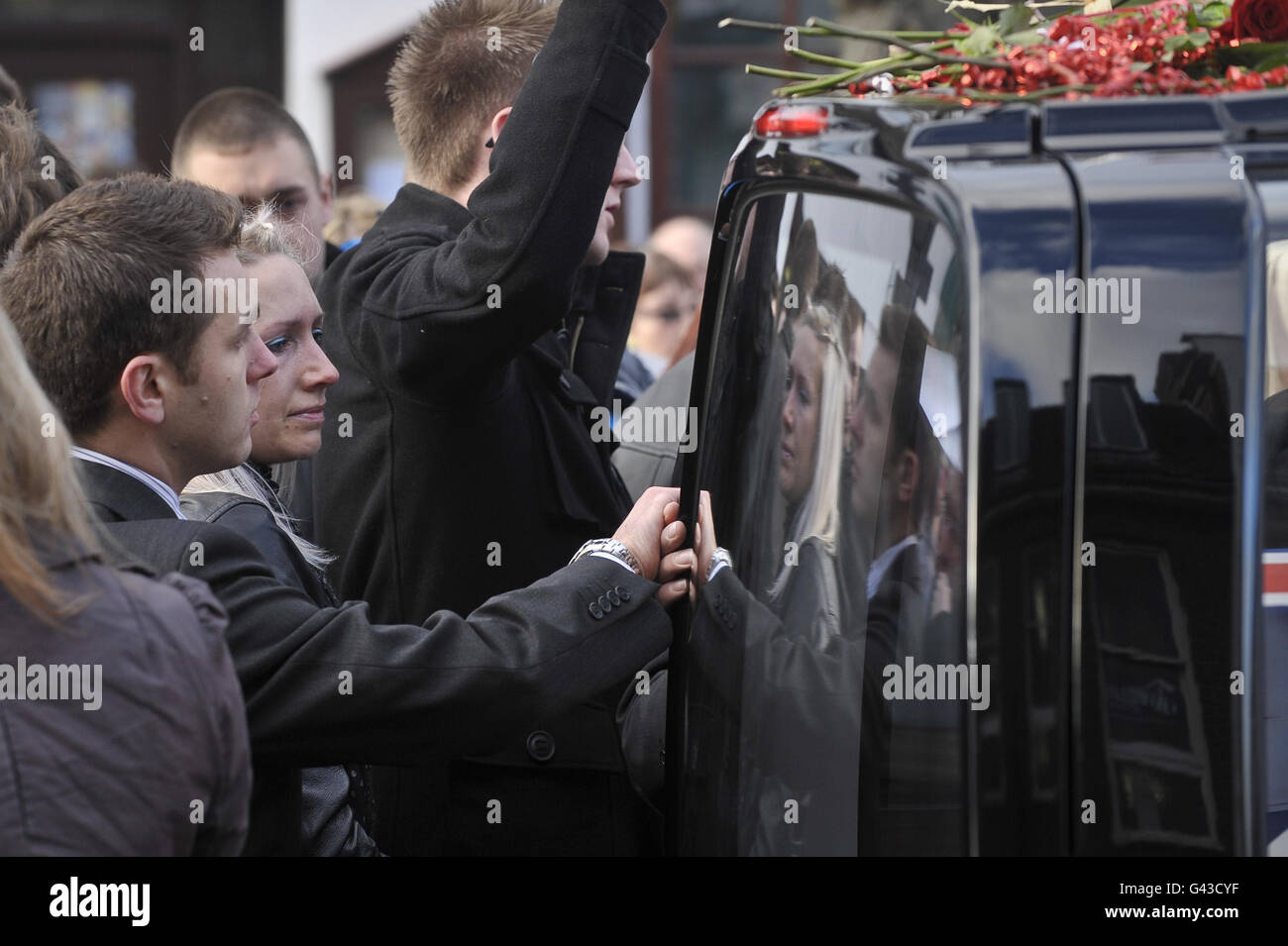Rear view of people carrying coffin hi-res stock photography and images ...