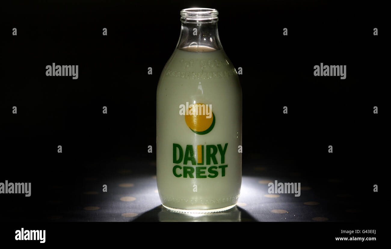 Stock image of a dairy crest milk bottle hi-res stock photography and ...