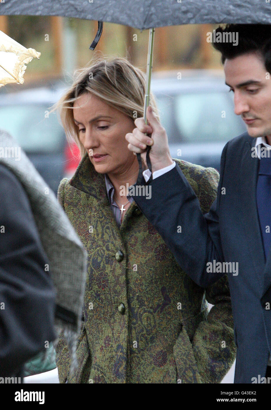 Hazel stewart arrives at coleraine court hi-res stock photography and ...