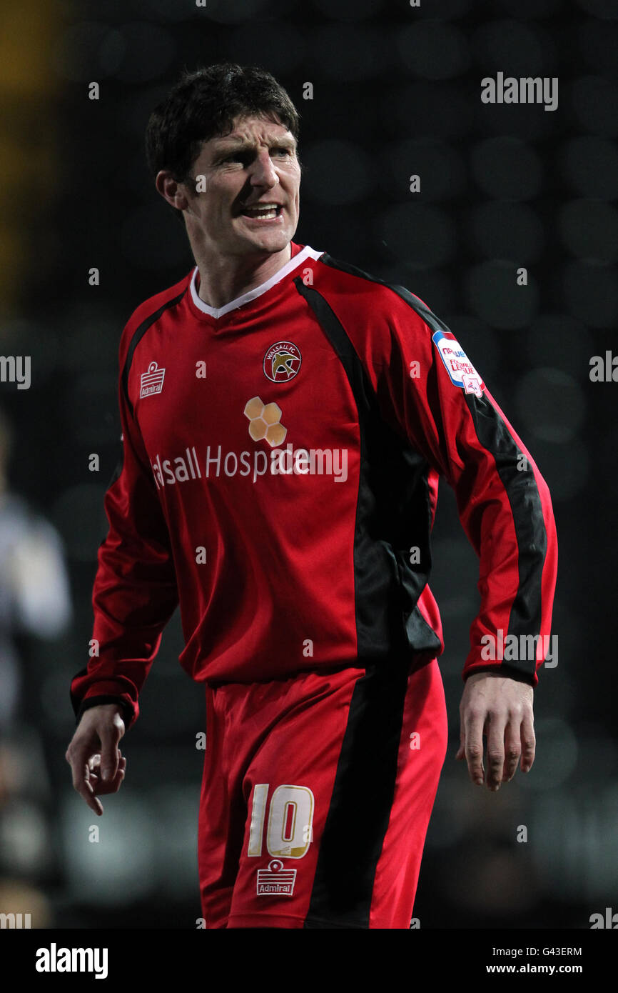 Soccer football league one notts county walsall lane hi-res stock ...