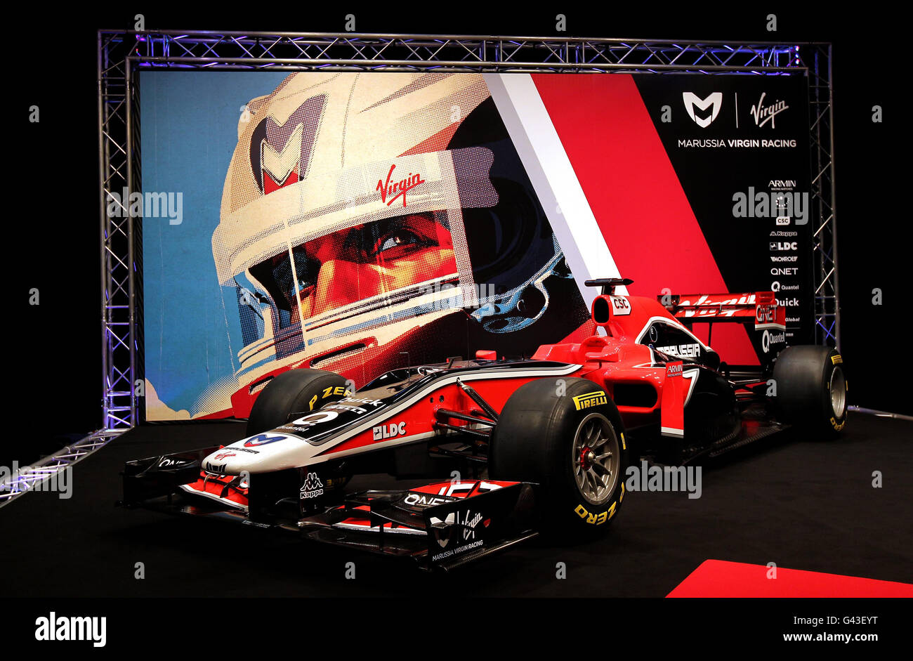 Formula one marussia virgin f1 racing launch bbc television centre hi ...