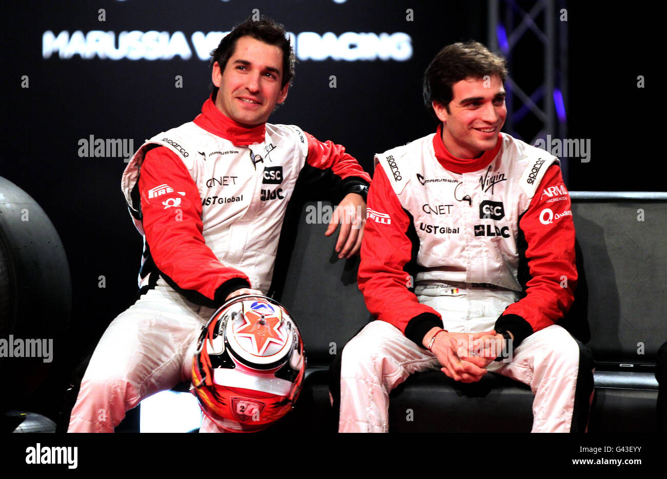 Formula one marussia virgin f1 racing launch bbc television centre hi ...