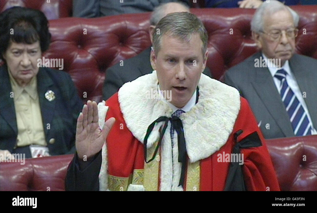 Nicol stephen is introduced to the house of lords hi-res stock ...