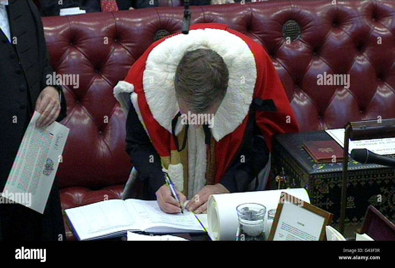 Nicol stephen is introduced to the house of lords hi-res stock ...