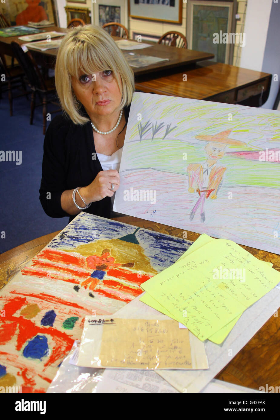 Krays letters and artwork auctioned Stock Photo - Alamy