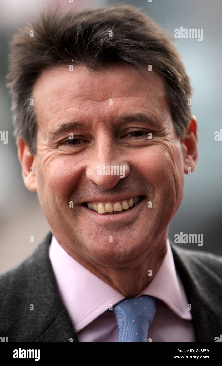 Lord Coe unveils latest 2012 Olympic merchandise Stock Photo - Alamy