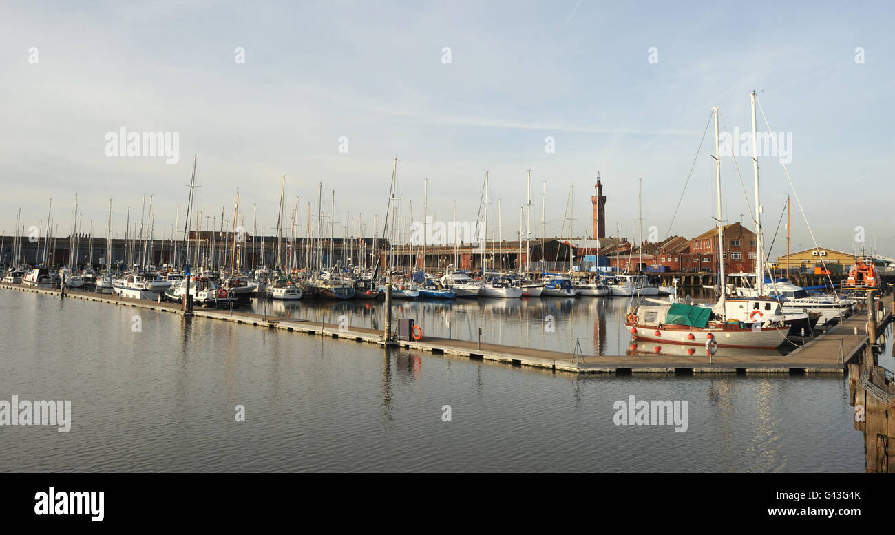 Grimsby Docks Feature Stock Photo - Alamy