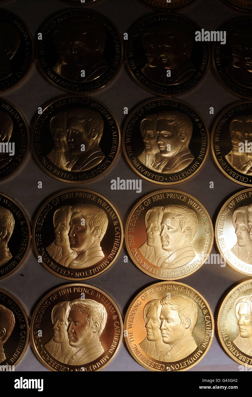 A view of the obverse side of a commemorative coin launched by ...