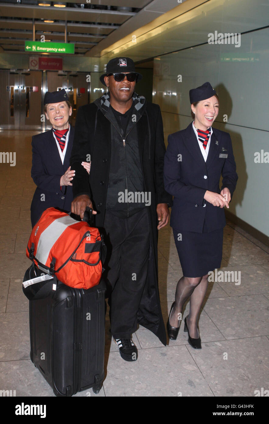Samuel L. Jackson sighting - London. Actor Samuel L Jackson arrives at ...