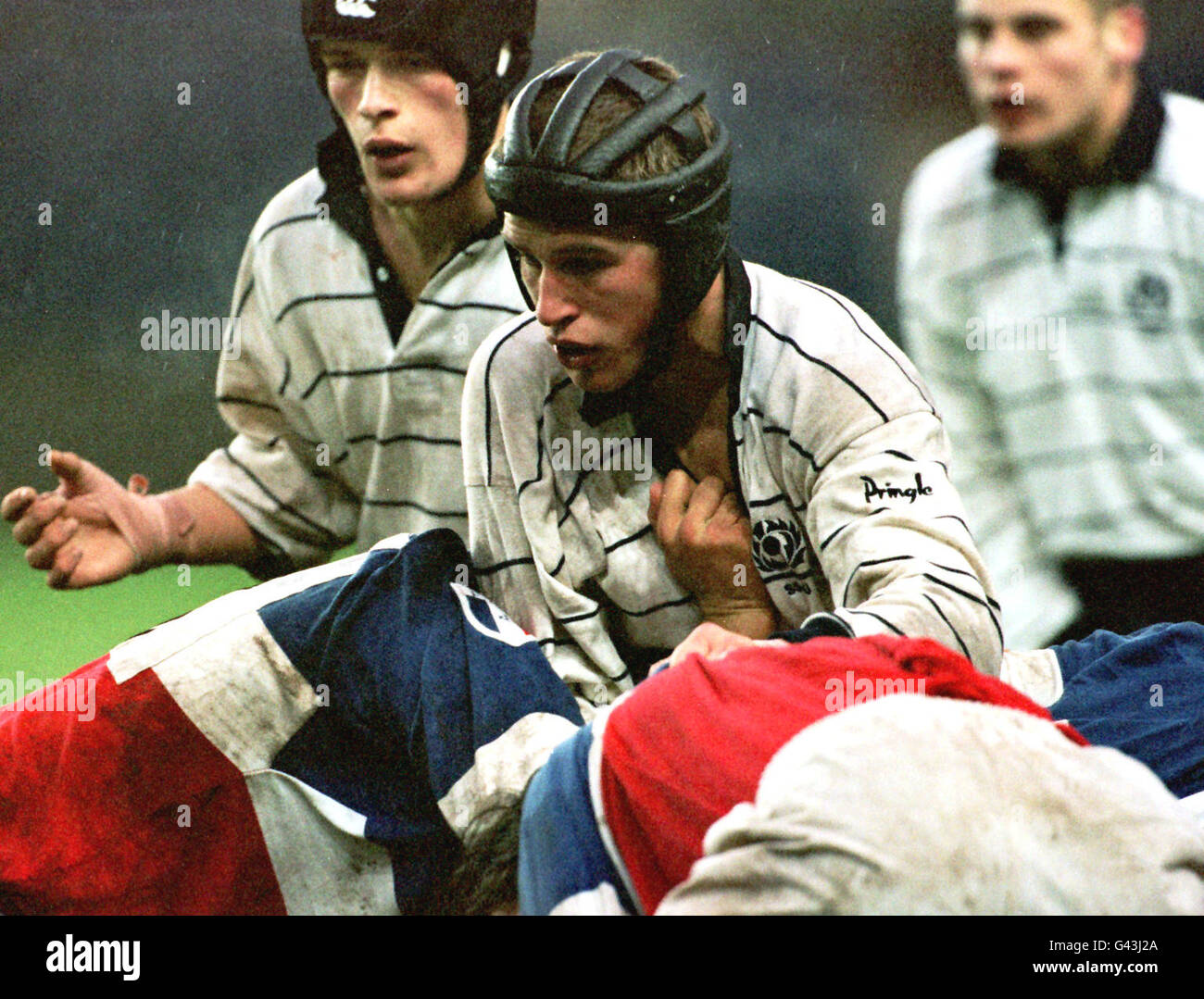 Peter Phillips plays Rugby Union for Scottish Schools Stock Photo - Alamy