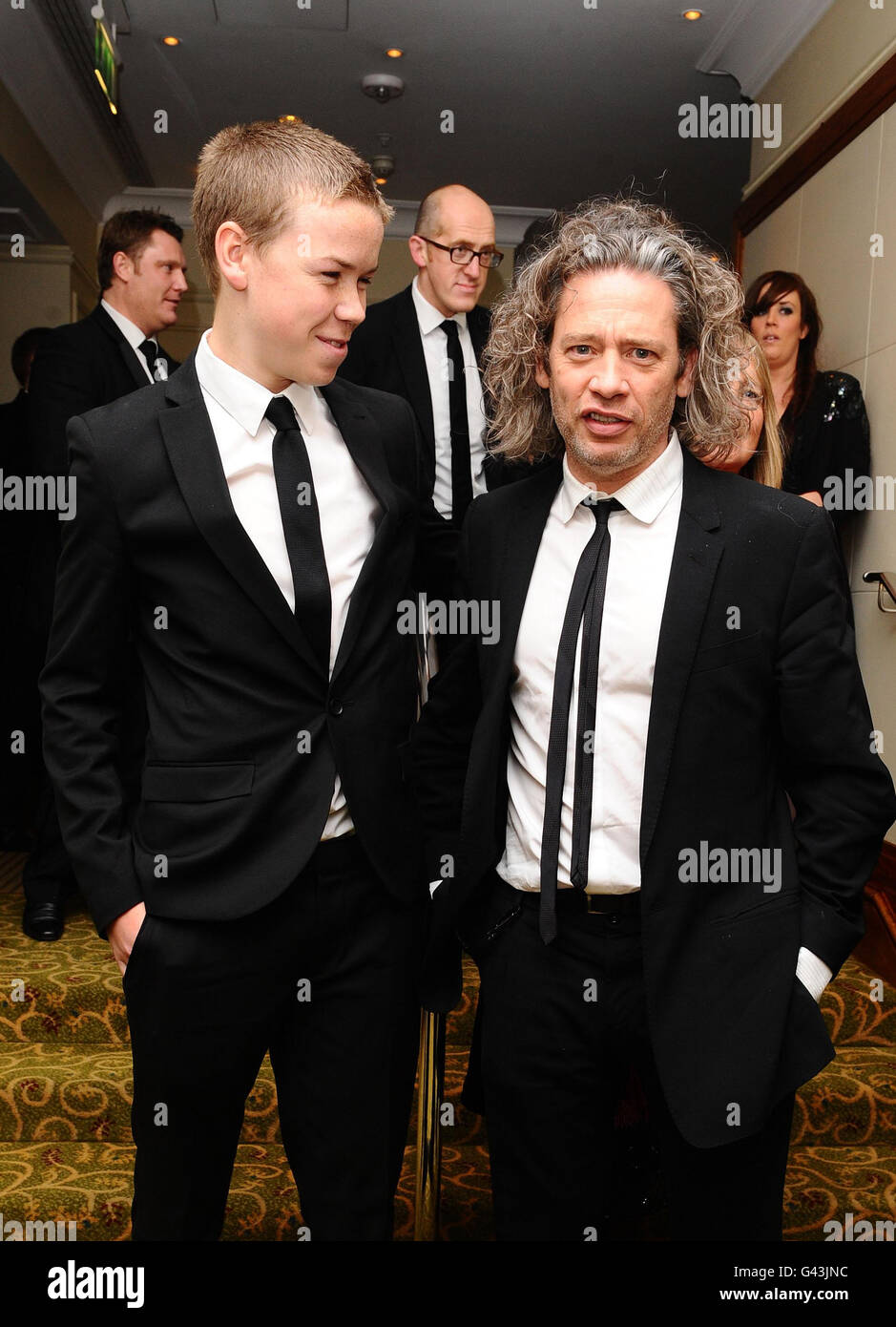 Will Poulter (left) and Dexter Fletcher during the Bafta After Party ...
