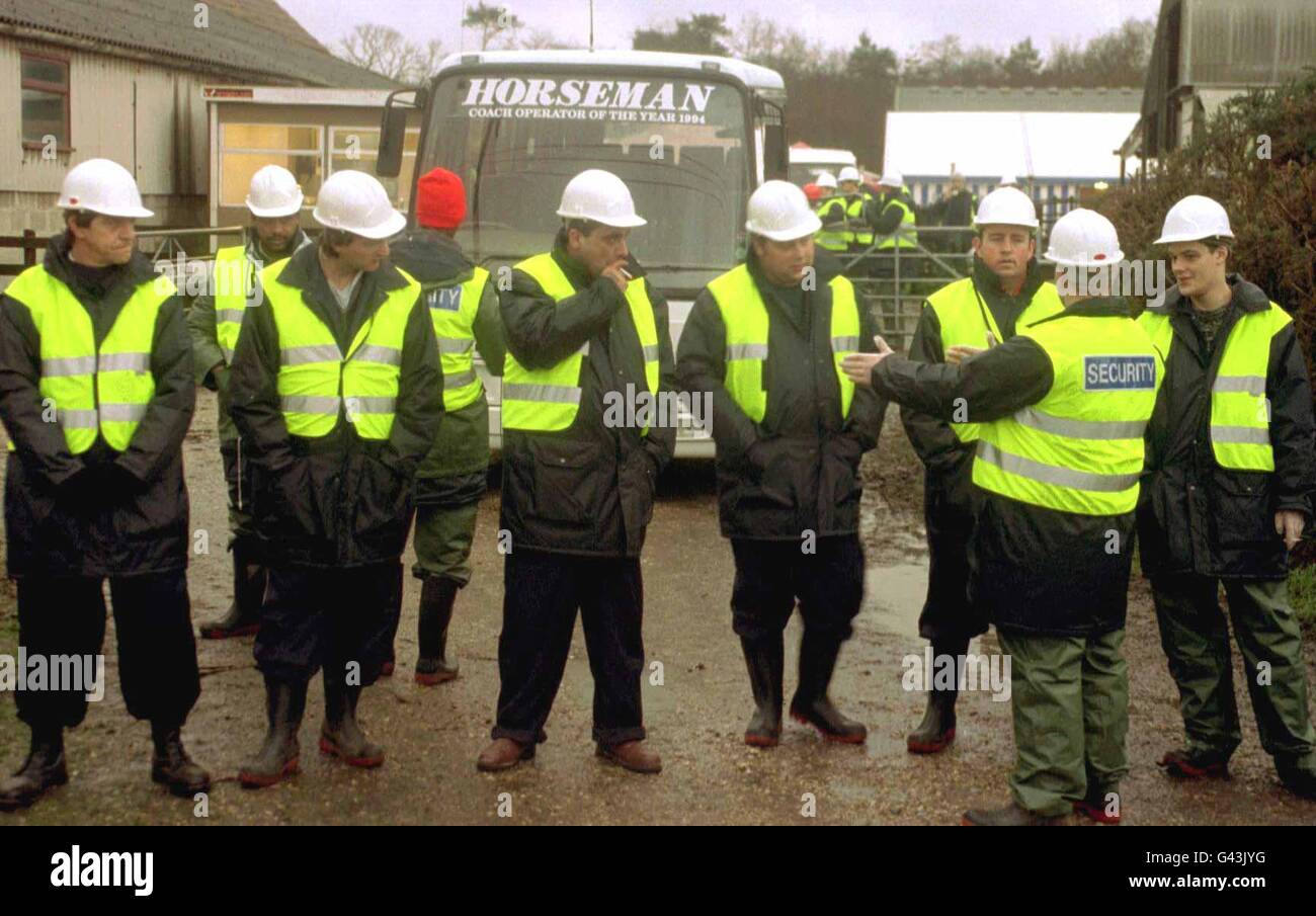 Newbury bypass security Stock Photo - Alamy