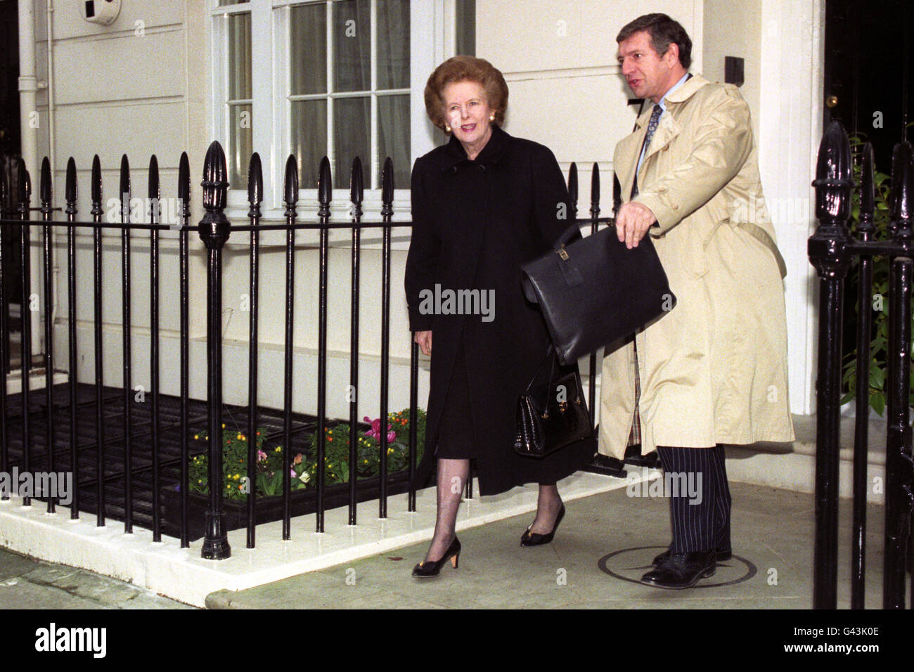 Margaret thatcher first speech as prime minister hi-res stock ...